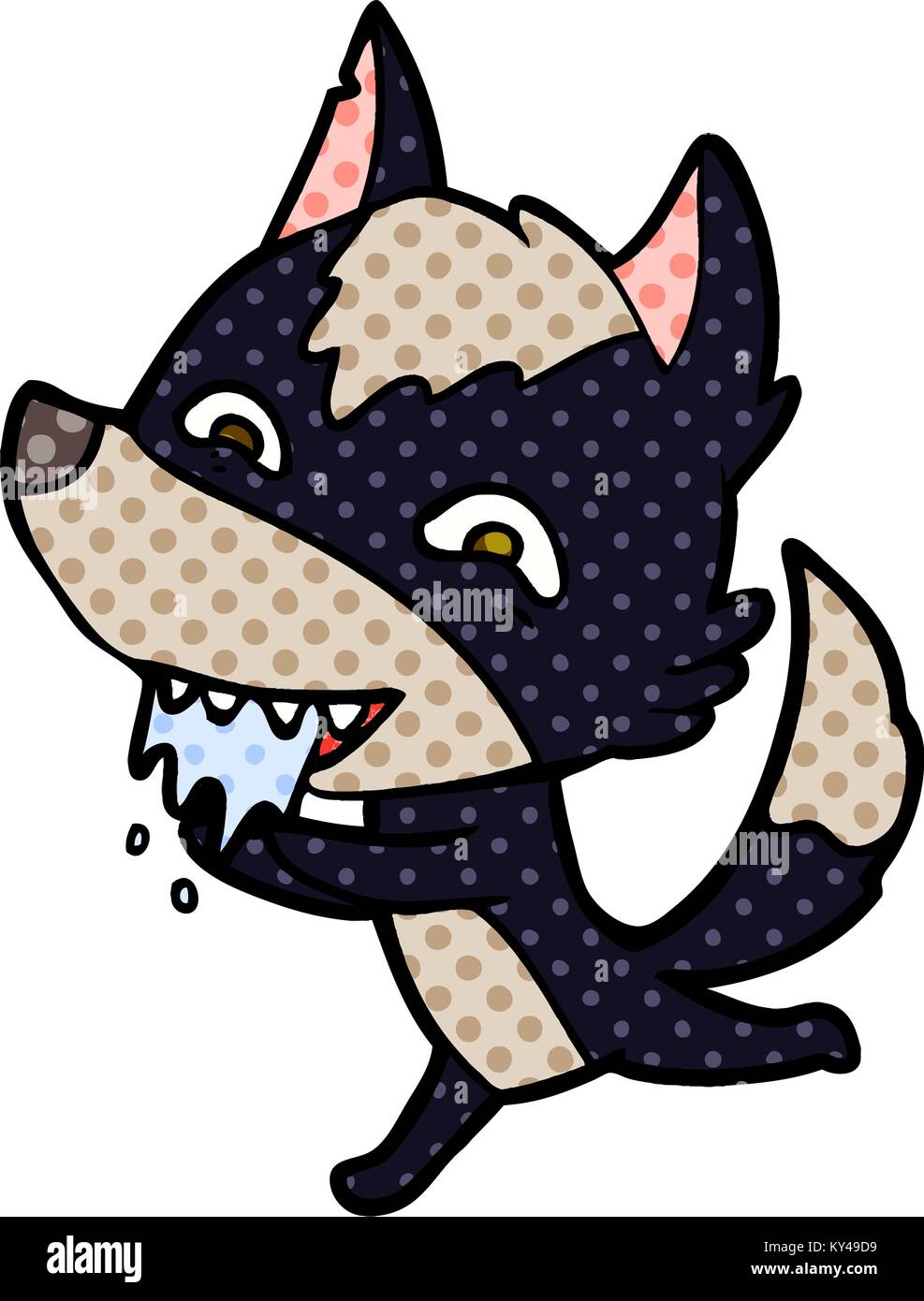 cartoon hungry wolf Stock Vector Image & Art - Alamy