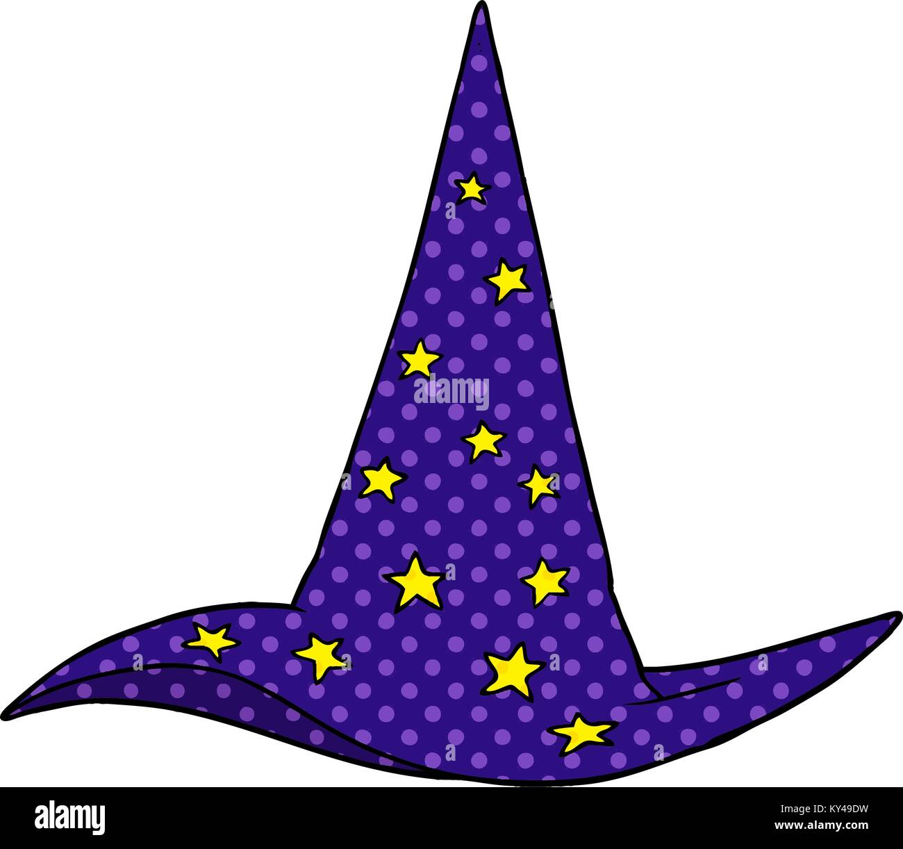 cartoon wizard hat Stock Vector Image & Art - Alamy