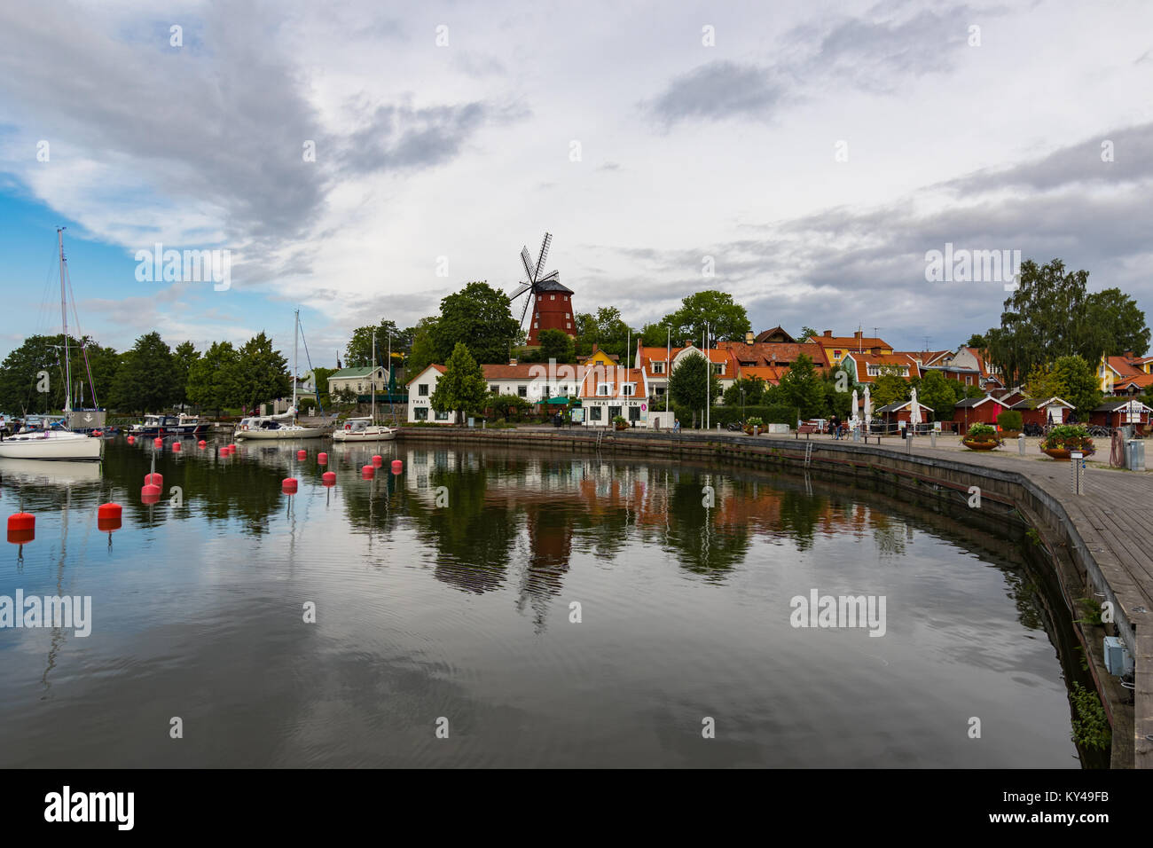 The small harbour of Strängnäs, Sweden Stock Photo - Alamy