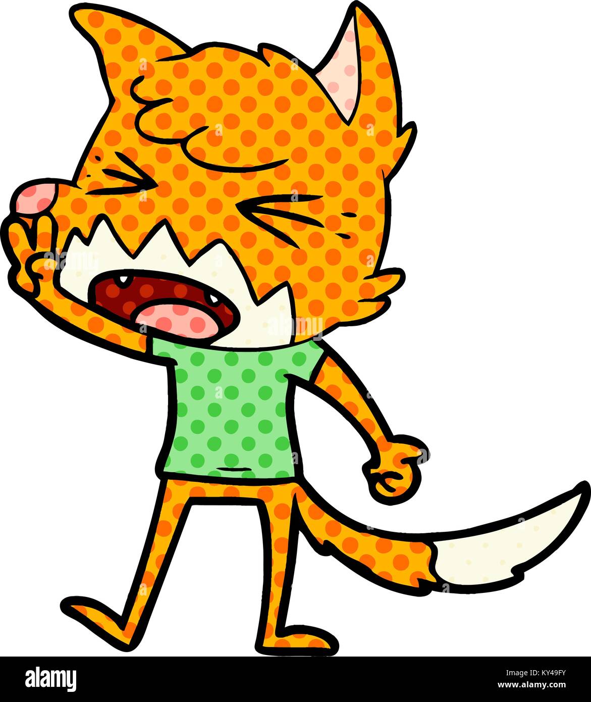 angry cartoon fox Stock Vector Image & Art - Alamy