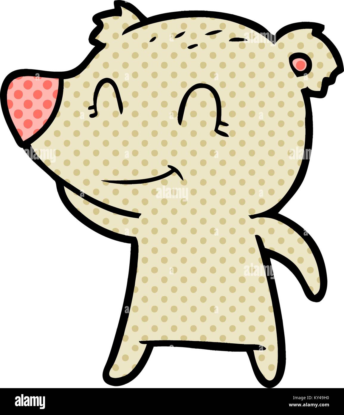 smiling bear cartoon Stock Vector Image & Art - Alamy