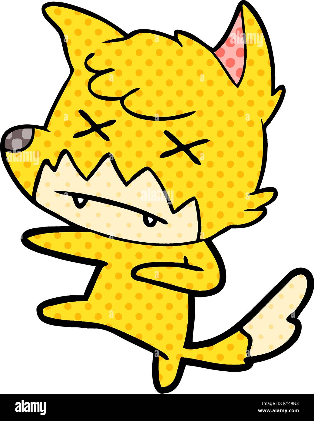 cartoon dead fox Stock Vector Image & Art - Alamy