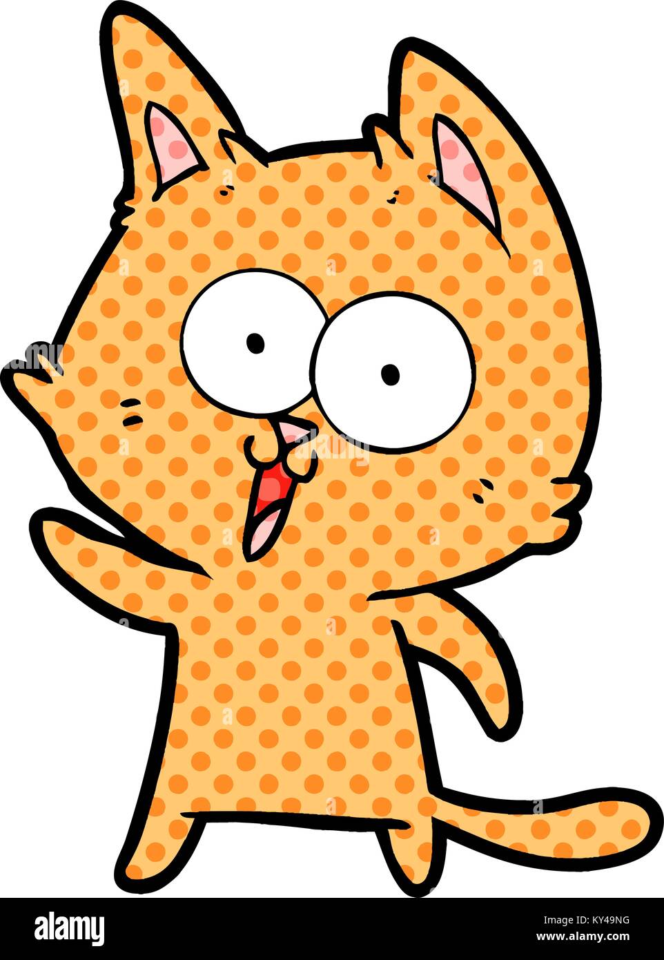 funny cartoon cat Stock Vector Image & Art - Alamy