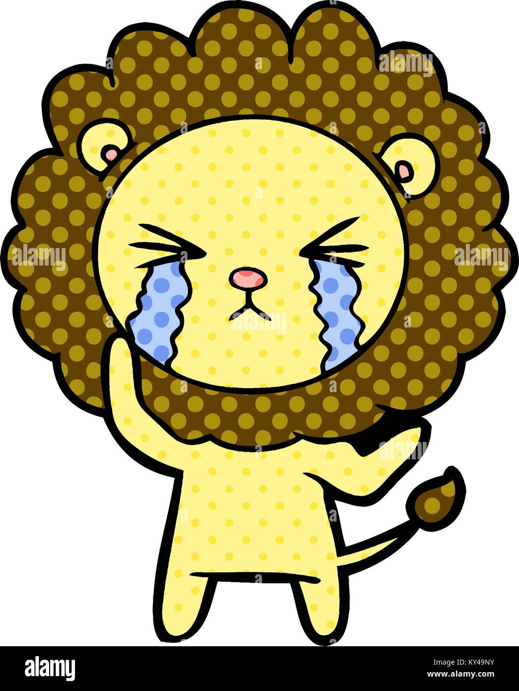 cartoon crying lion Stock Vector Image & Art - Alamy