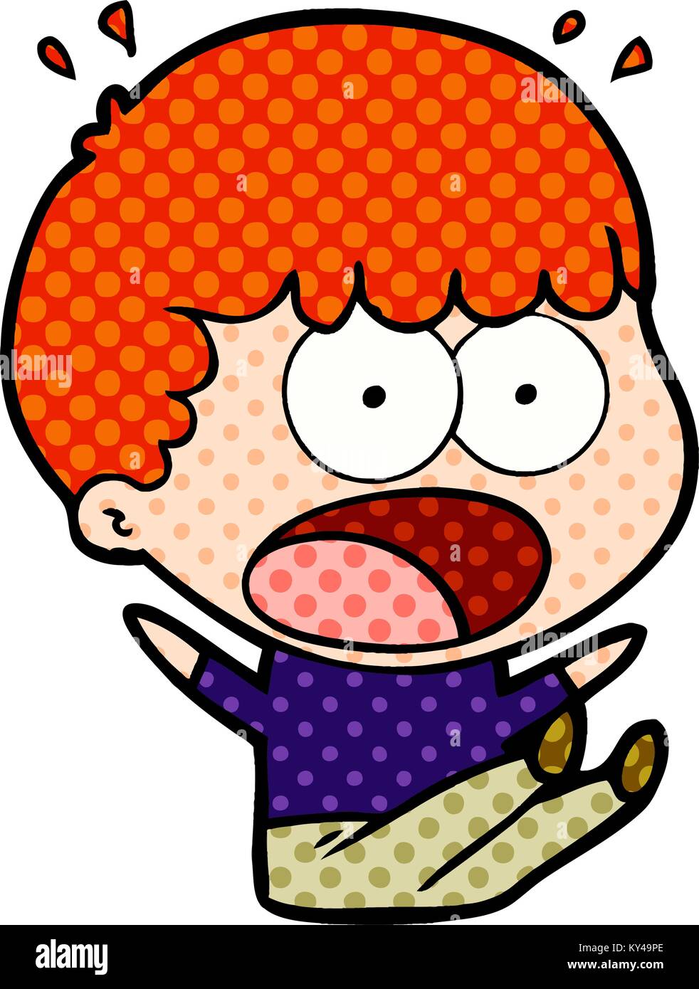 cartoon shocked man Stock Vector Image & Art - Alamy