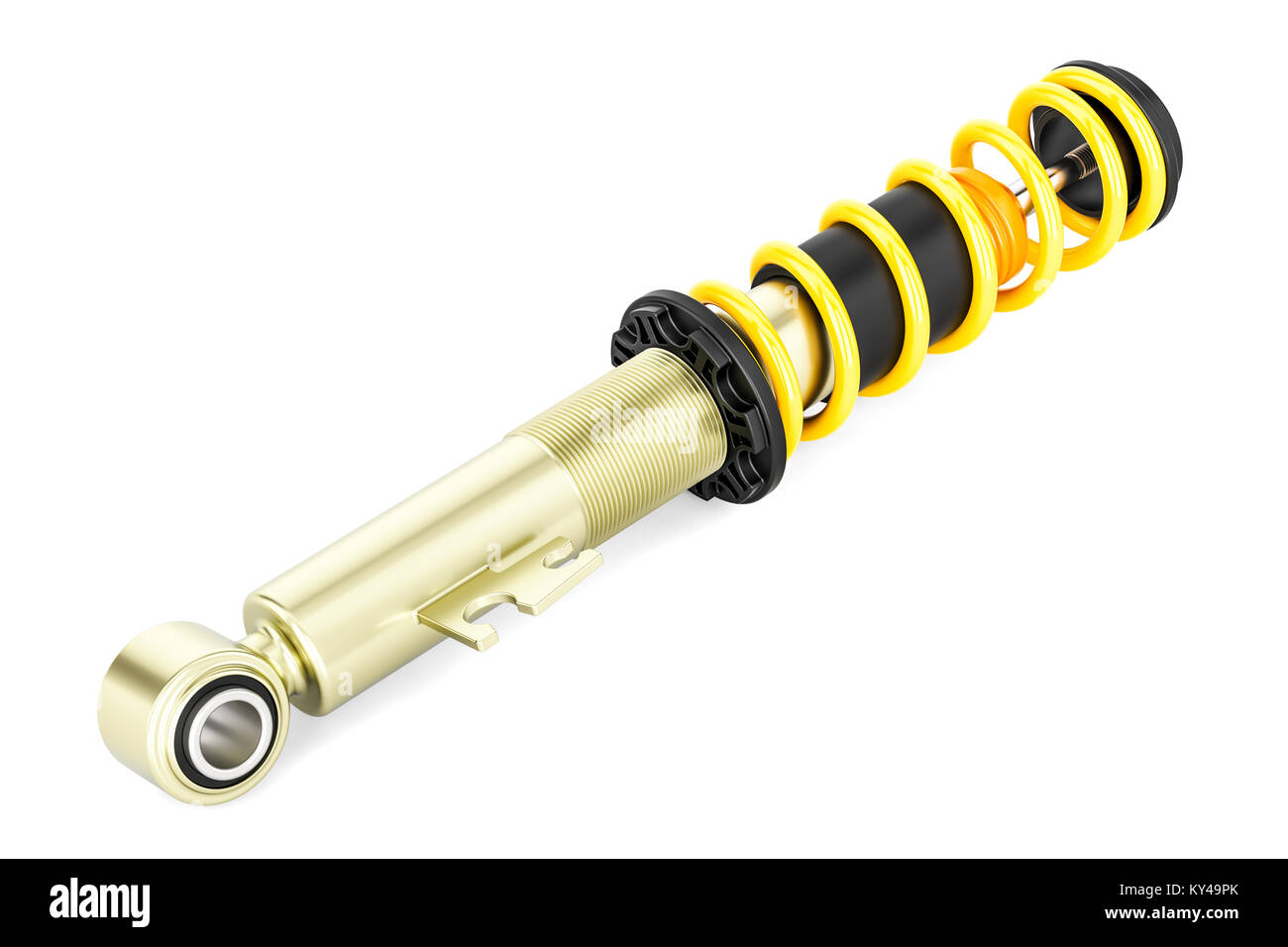 shock absorber for car, 3D rendering isolated on white background Stock ...