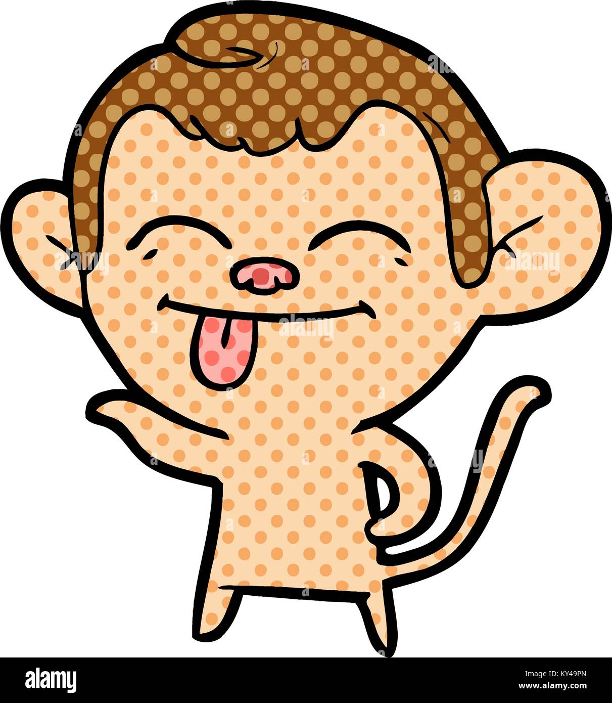 funny cartoon monkey Stock Vector Image & Art - Alamy