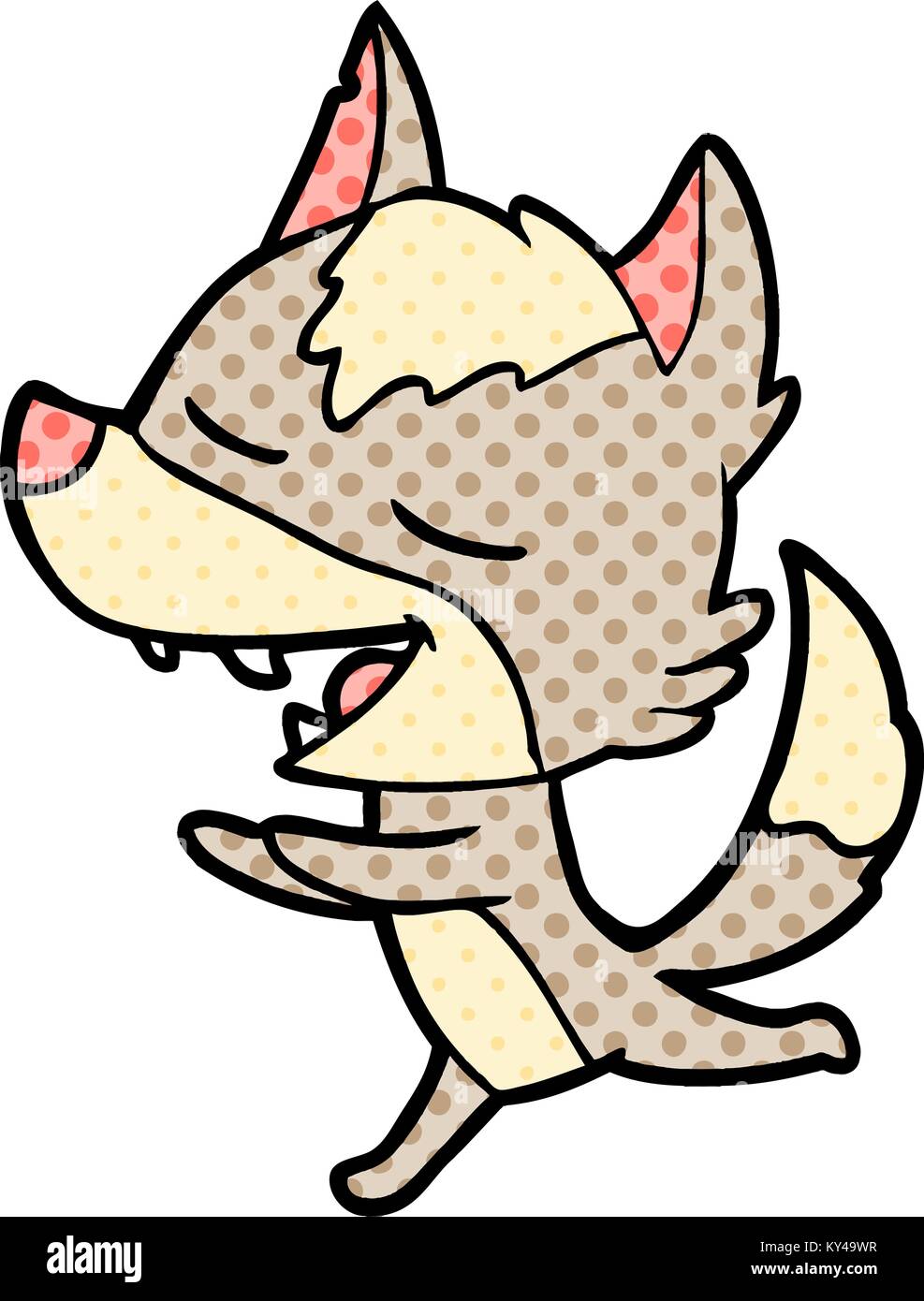 cartoon wolf laughing Stock Vector Image & Art - Alamy