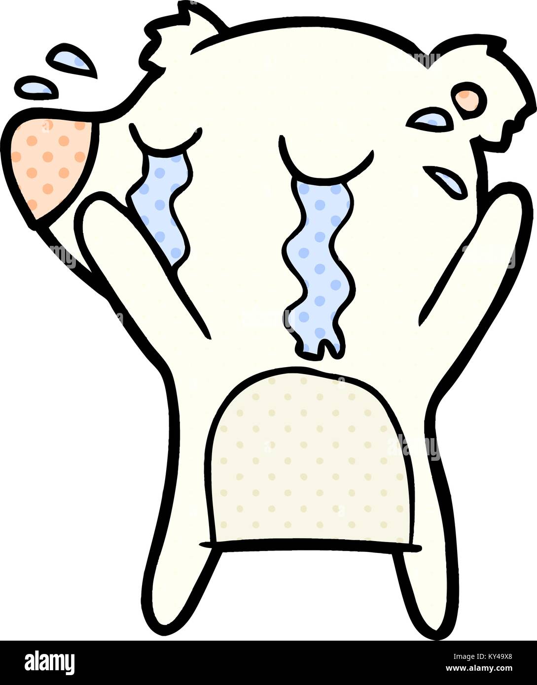 cartoon crying polar bear Stock Vector Image & Art - Alamy