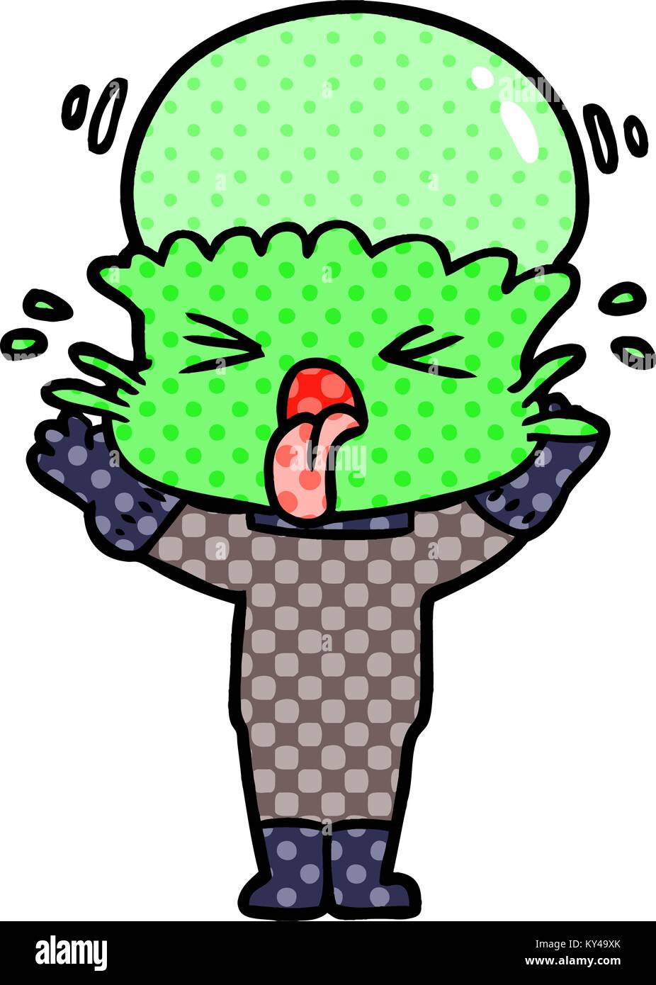 weird cartoon alien Stock Vector Image & Art - Alamy