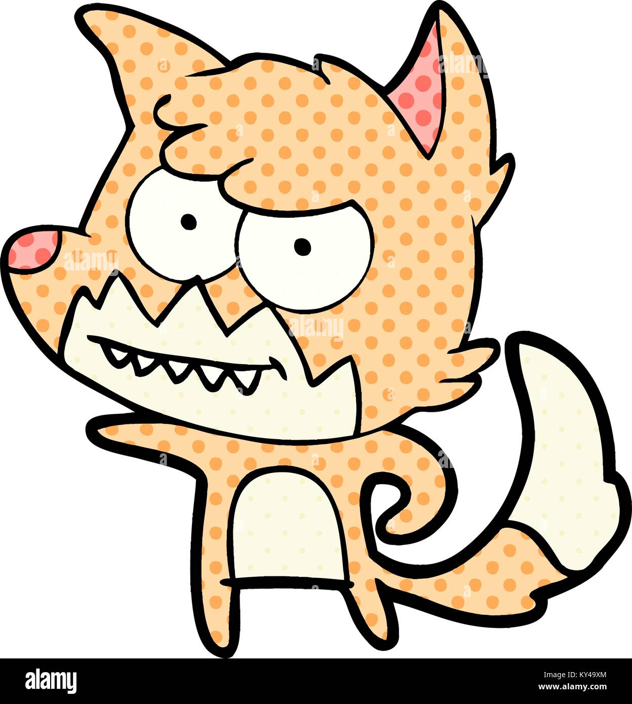 cartoon grinning fox Stock Vector Image & Art - Alamy