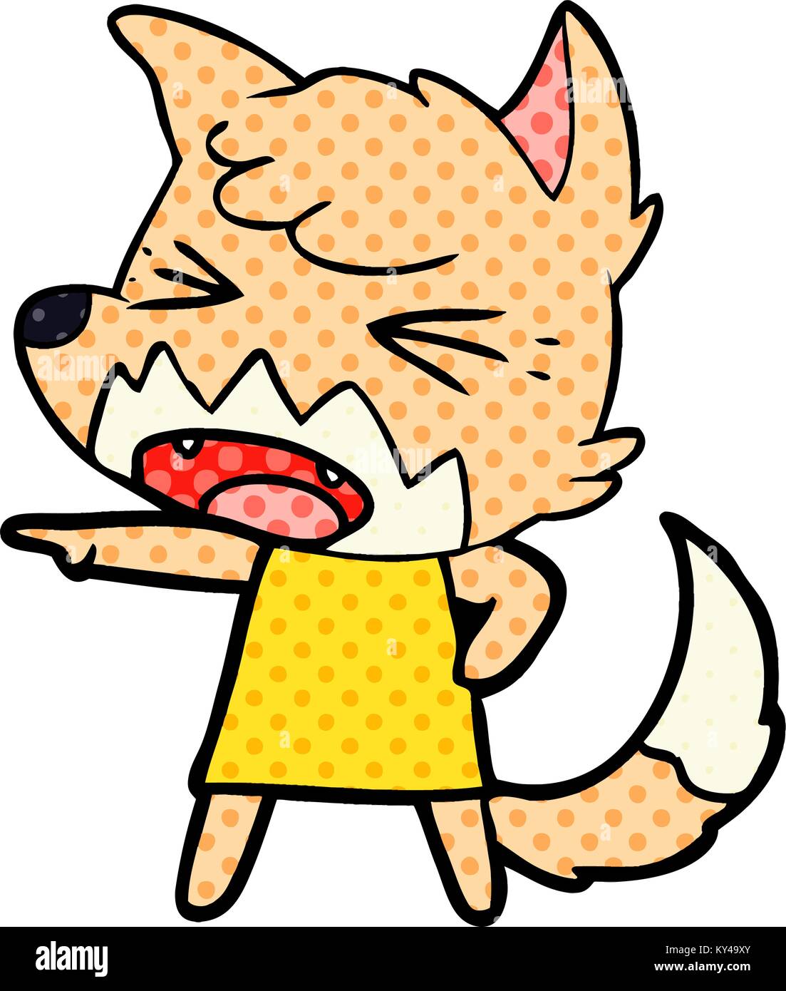 angry cartoon fox Stock Vector Image & Art - Alamy