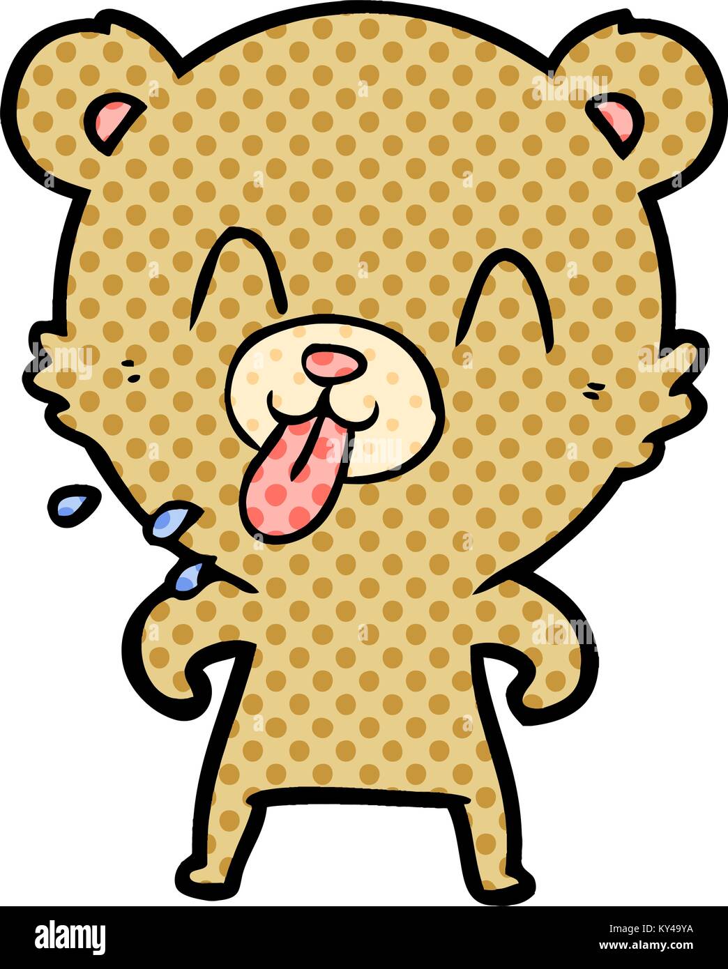 rude cartoon bear Stock Vector Image & Art - Alamy