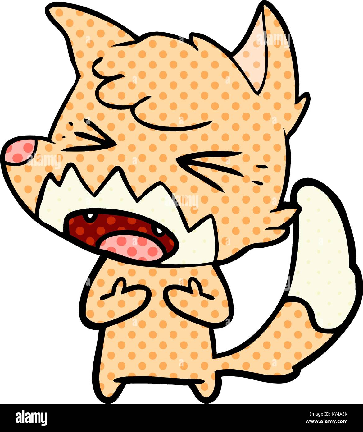angry cartoon fox Stock Vector Image & Art - Alamy