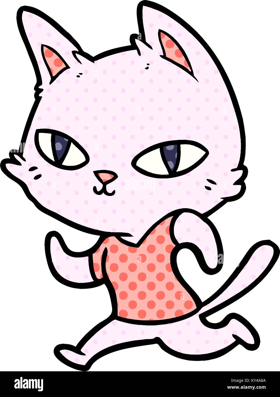 cartoon cat running Stock Vector Image & Art - Alamy