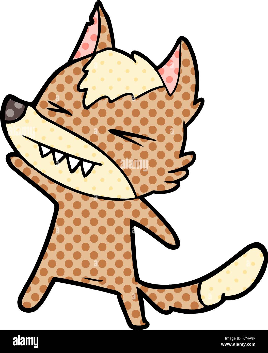 angry wolf cartoon Stock Vector Image & Art - Alamy