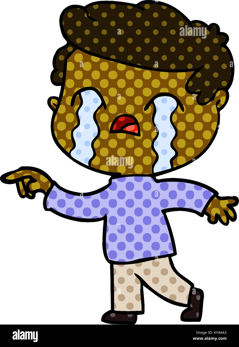 cartoon man crying Stock Vector Image & Art - Alamy