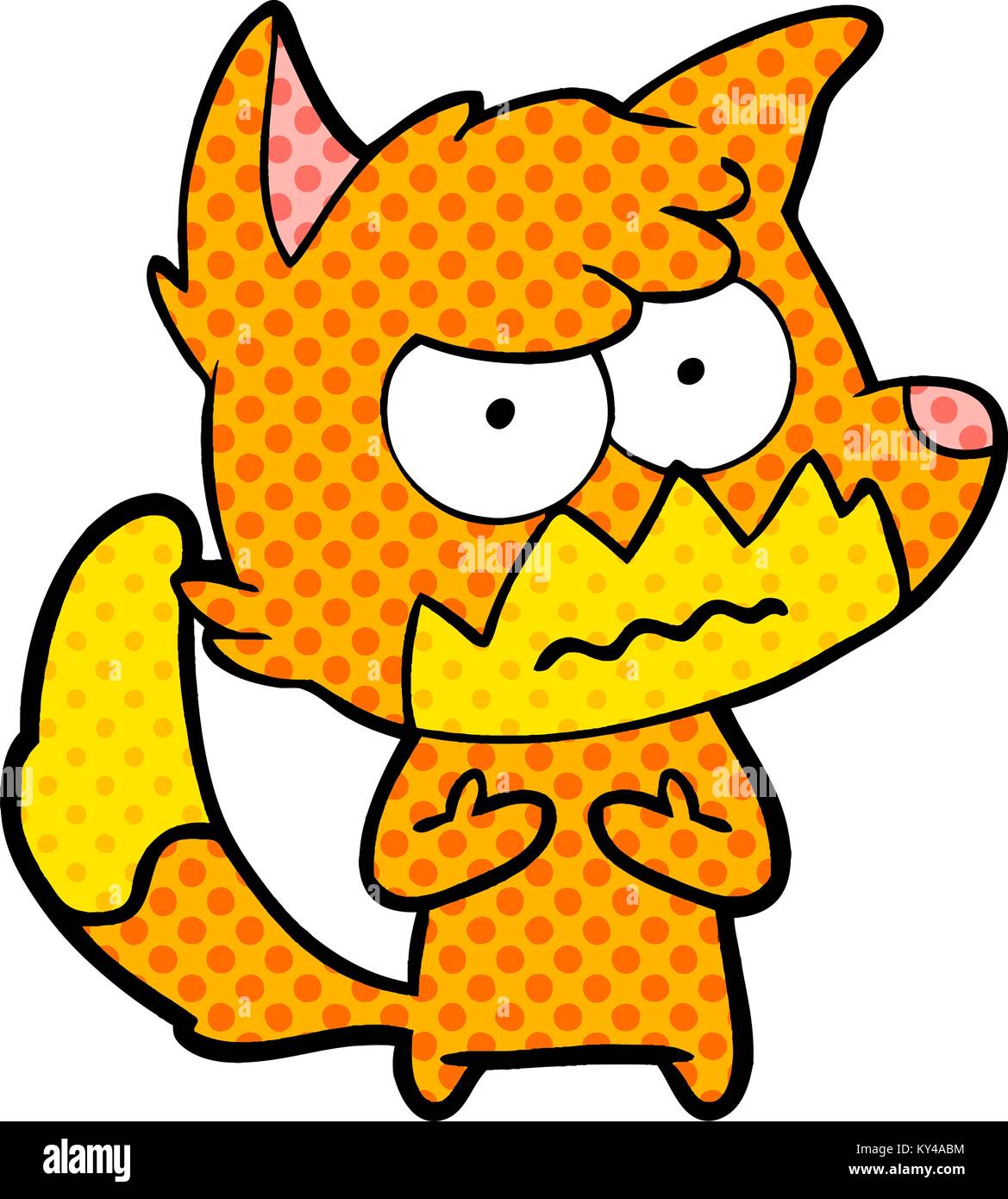 cartoon annoyed fox Stock Vector Image & Art - Alamy