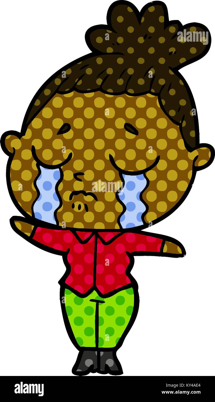 cartoon crying woman Stock Vector Image & Art - Alamy