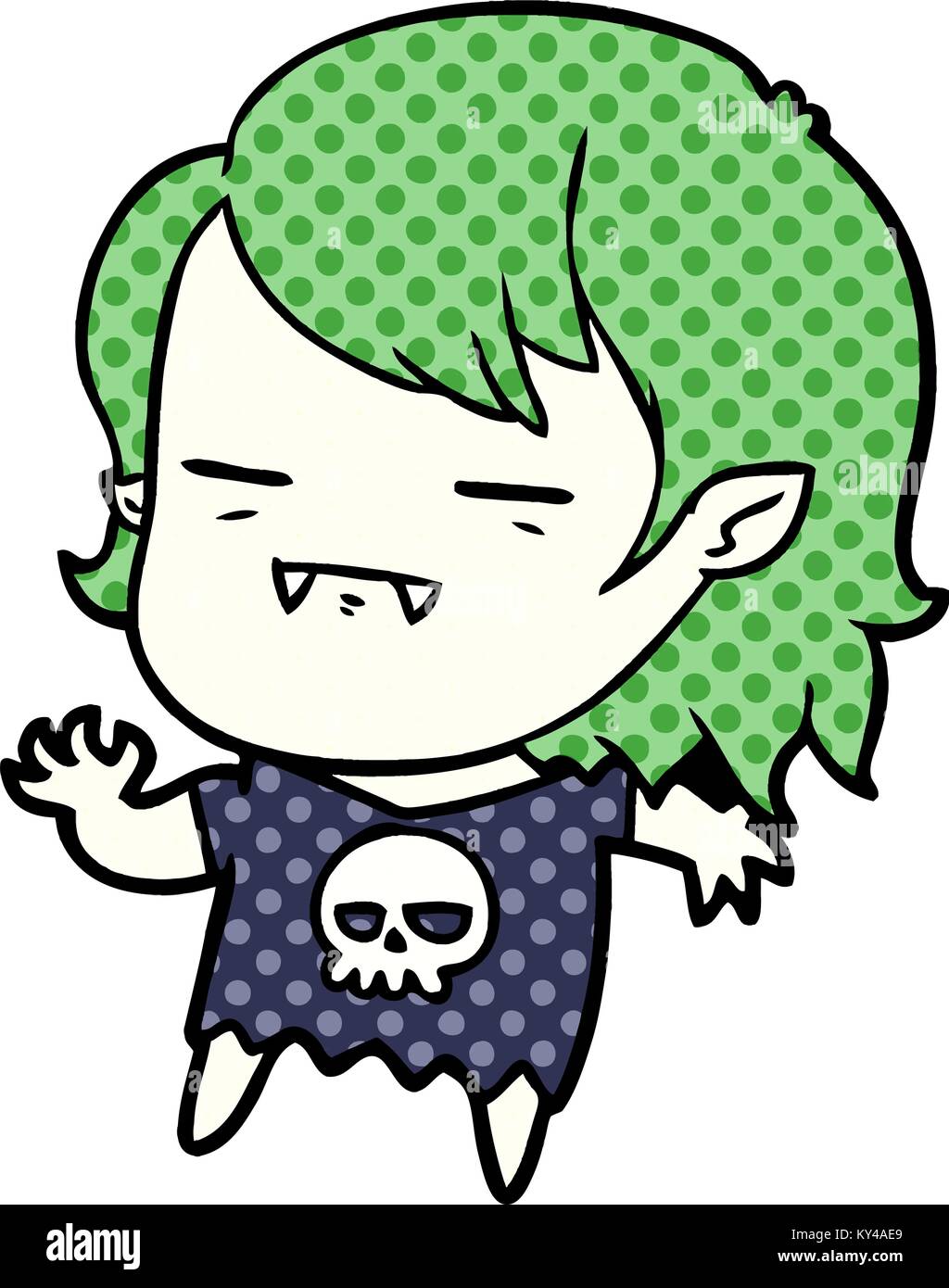 cartoon undead vampire girl Stock Vector Image & Art - Alamy