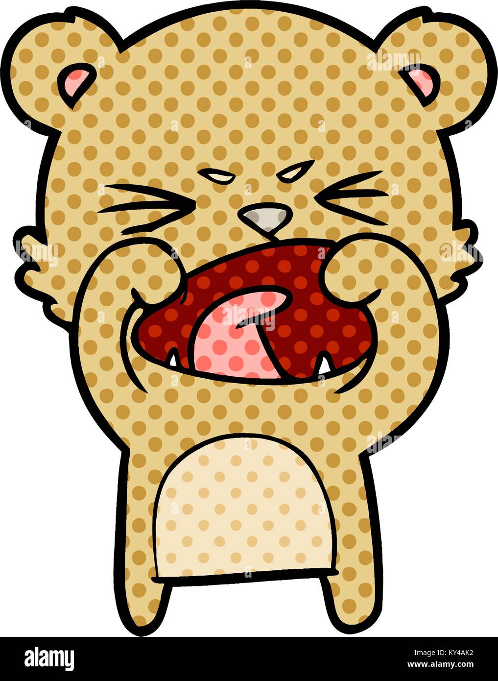 angry cartoon bear Stock Vector Image & Art - Alamy