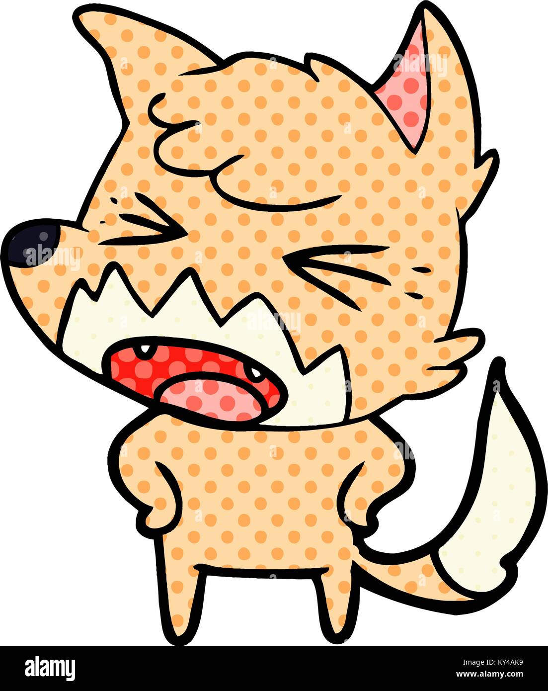 angry cartoon fox Stock Vector Image & Art - Alamy