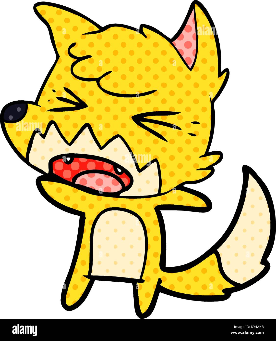 angry cartoon fox Stock Vector Image & Art - Alamy