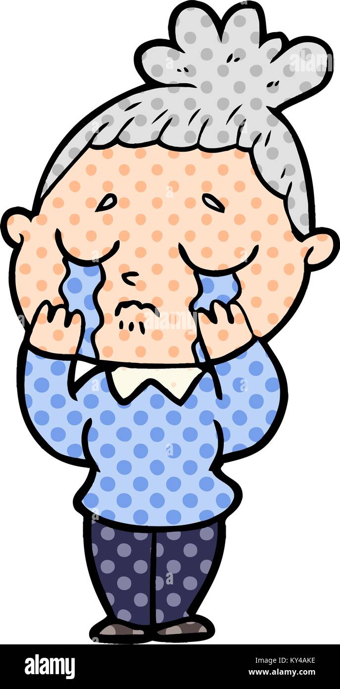 cartoon crying woman Stock Vector Image & Art - Alamy