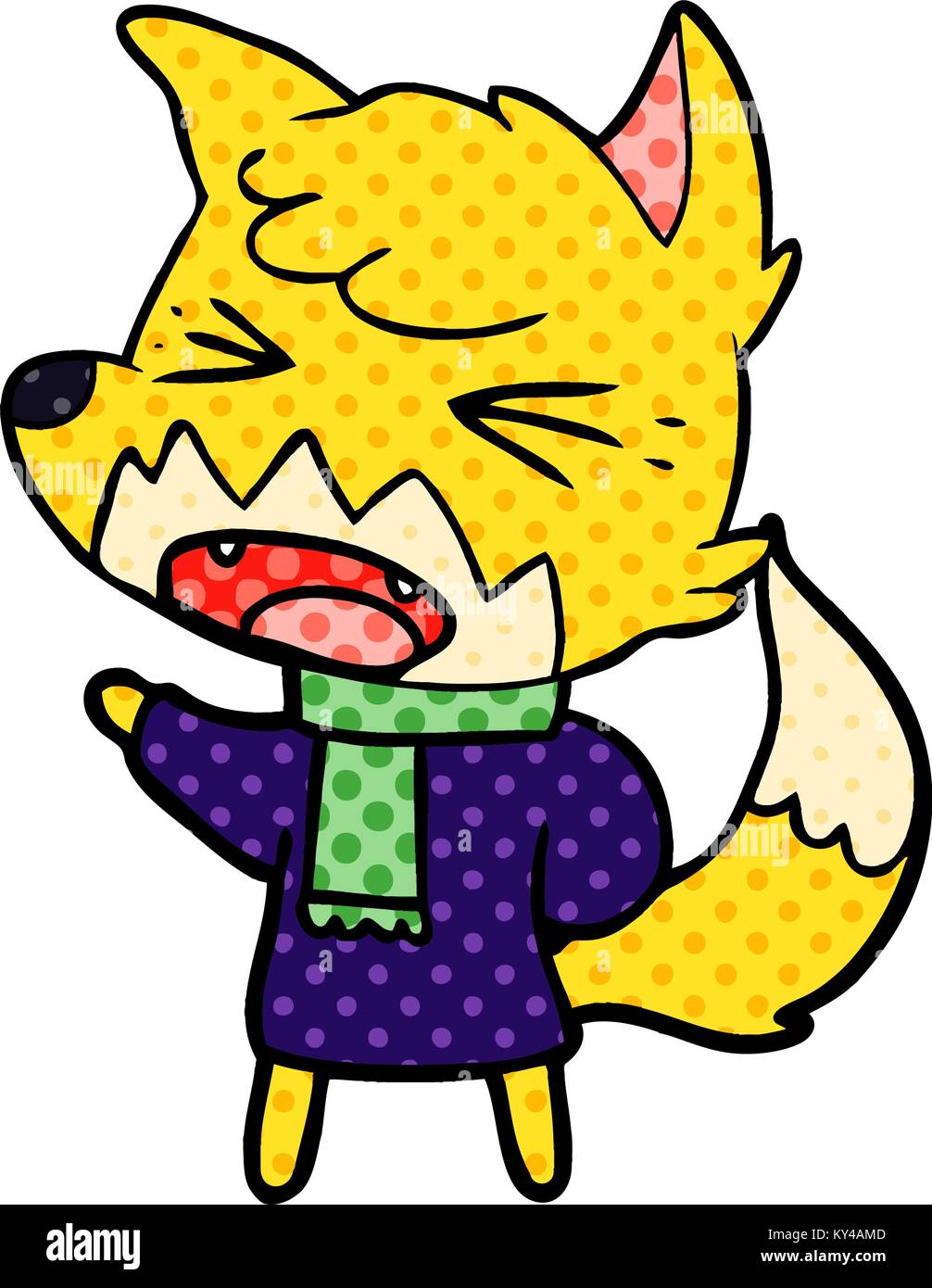angry cartoon fox Stock Vector Image & Art - Alamy