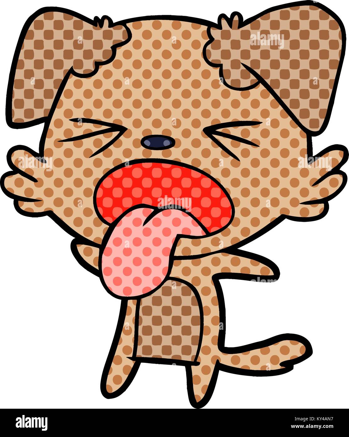 cartoon disgusted dog Stock Vector Image & Art - Alamy
