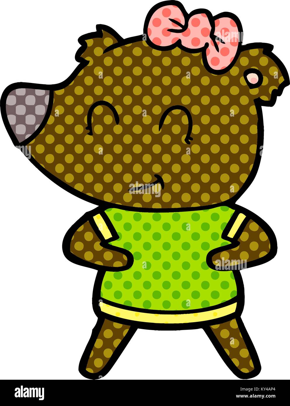 female bear cartoon Stock Vector Image & Art - Alamy