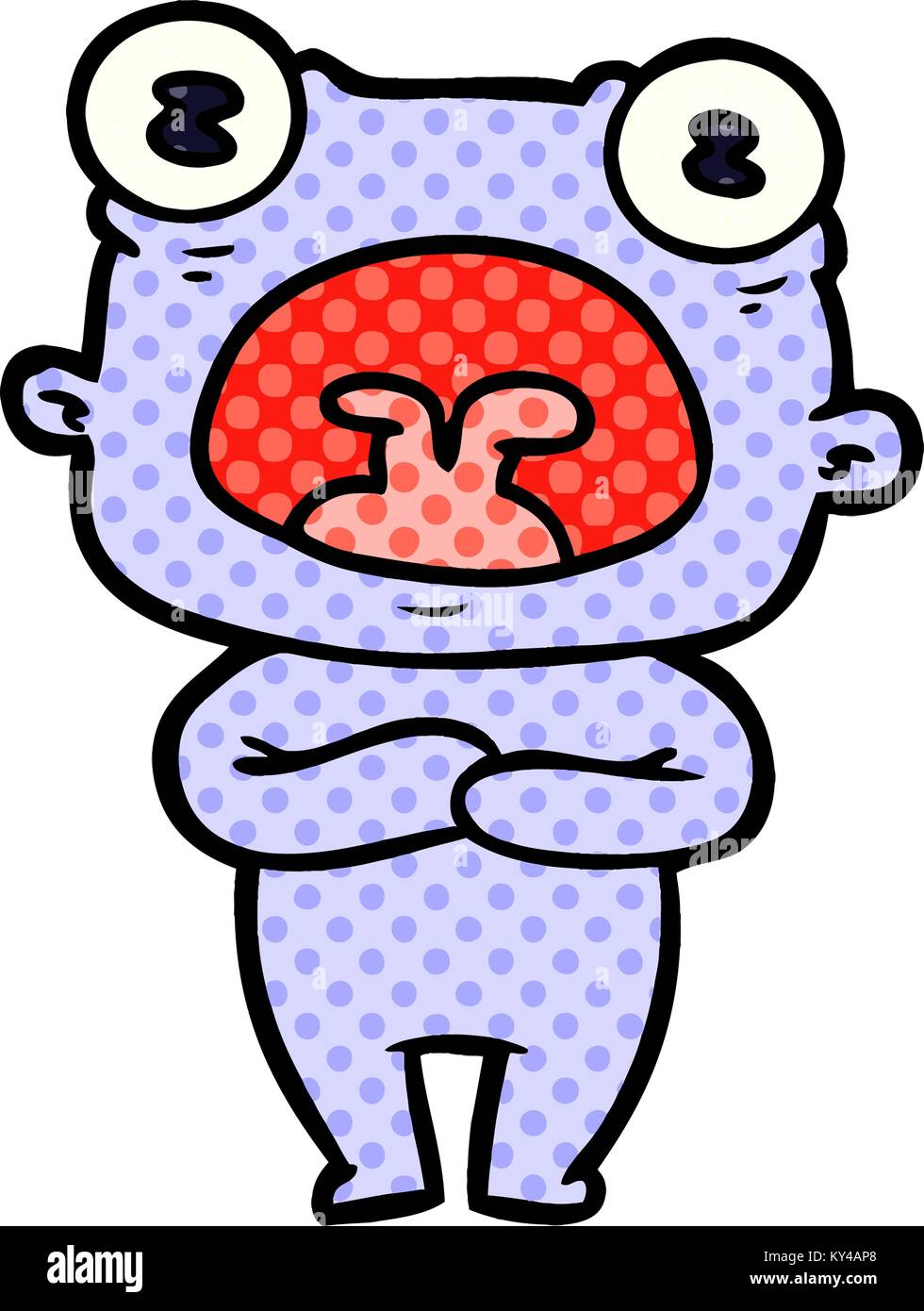 cartoon weird alien communicating Stock Vector Image & Art - Alamy