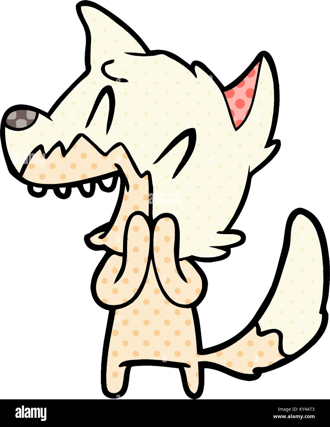 laughing fox cartoon Stock Vector Image & Art - Alamy