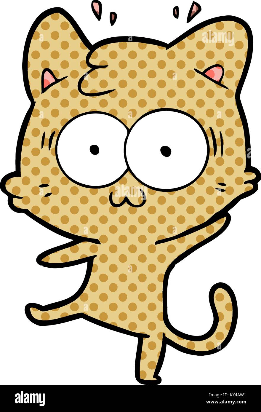 cartoon surprised cat Stock Vector Image & Art - Alamy