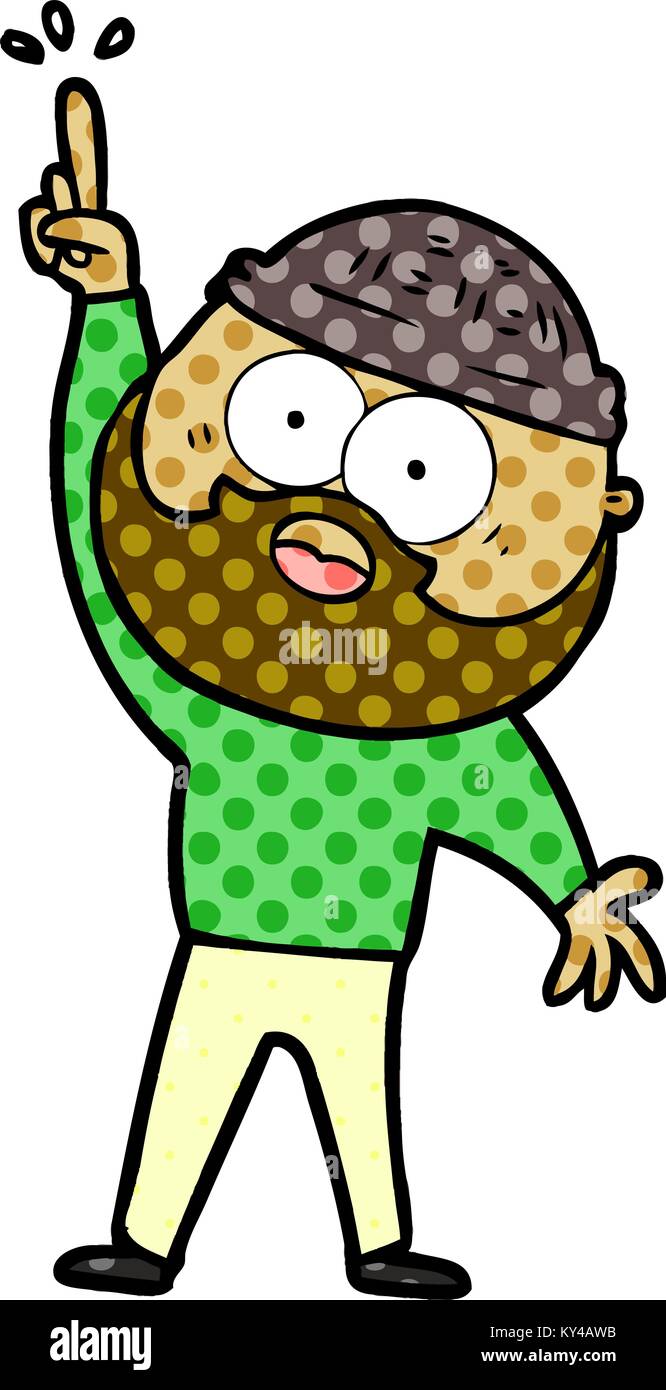 cartoon bearded man Stock Vector Image & Art - Alamy