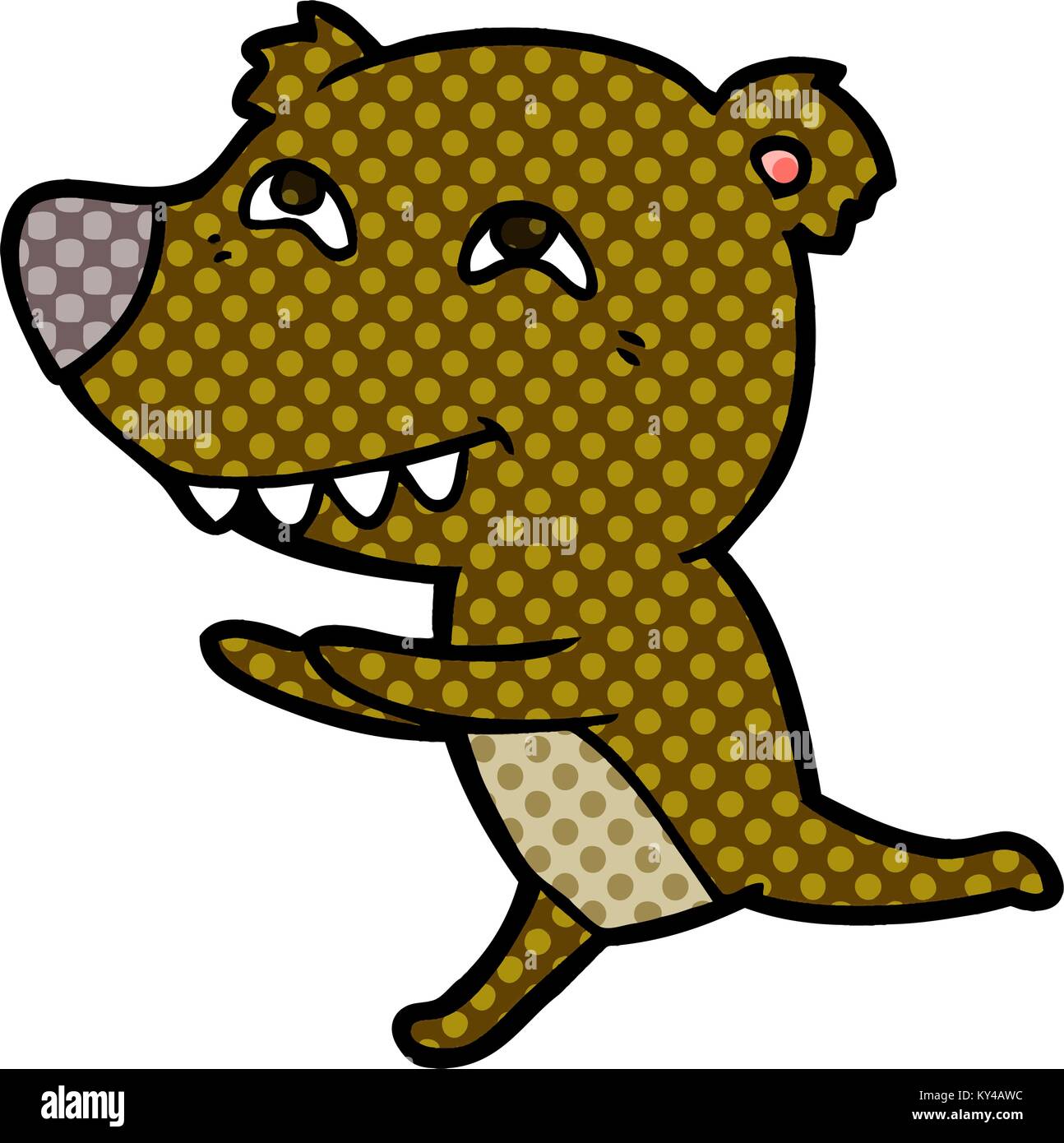cartoon bear running Stock Vector Image & Art - Alamy