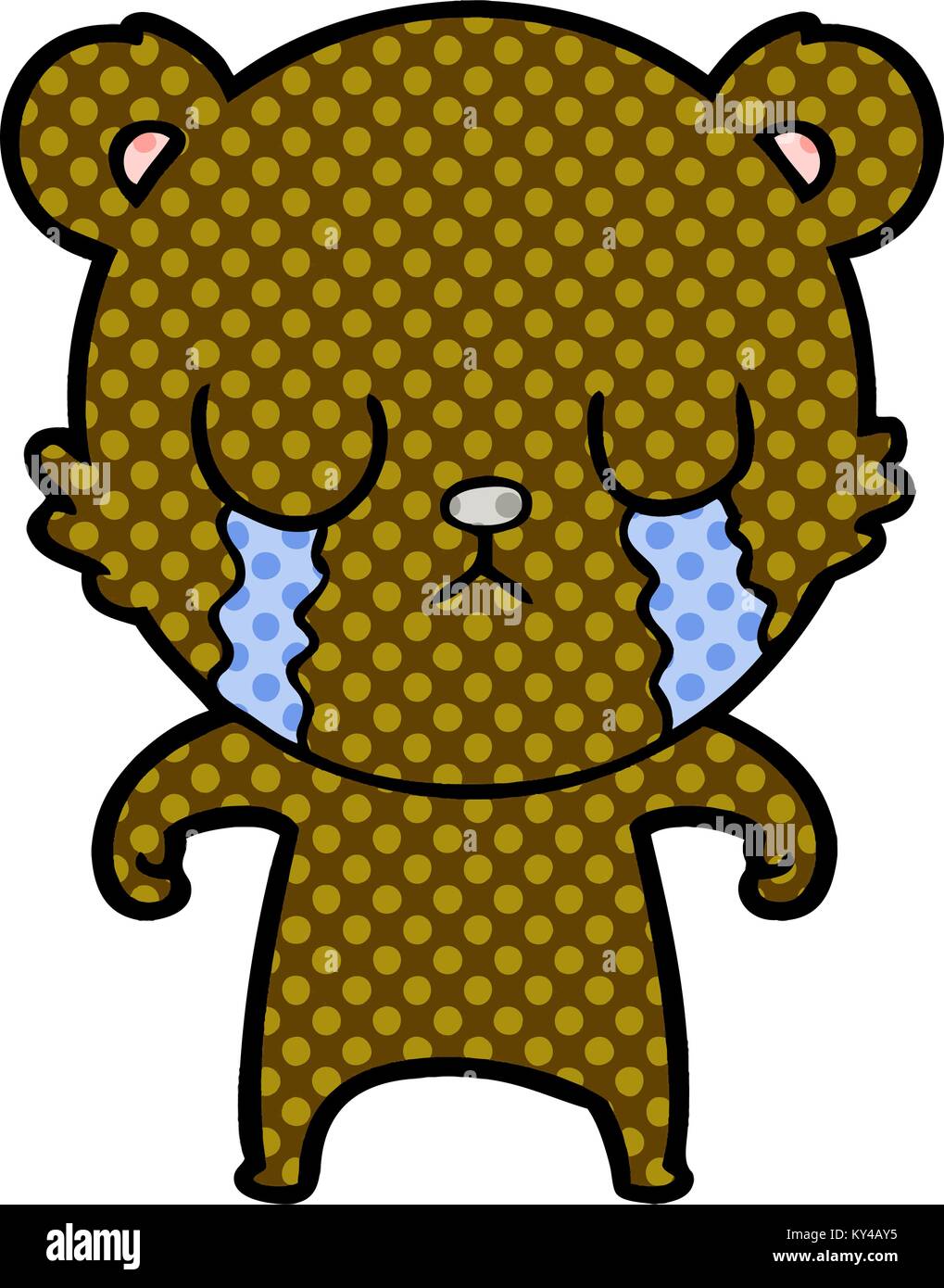 crying cartoon bear Stock Vector Image & Art - Alamy
