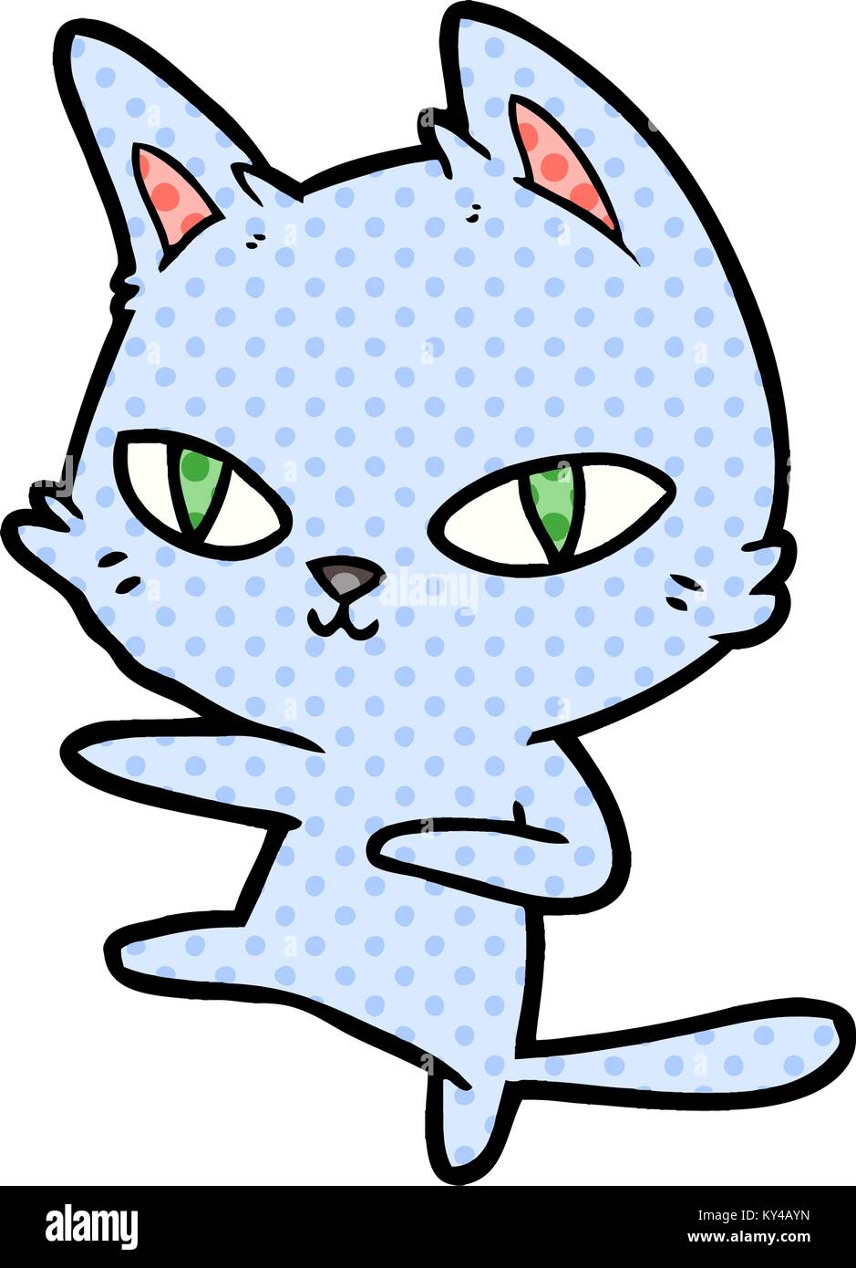 cartoon cat dancing Stock Vector Image & Art - Alamy
