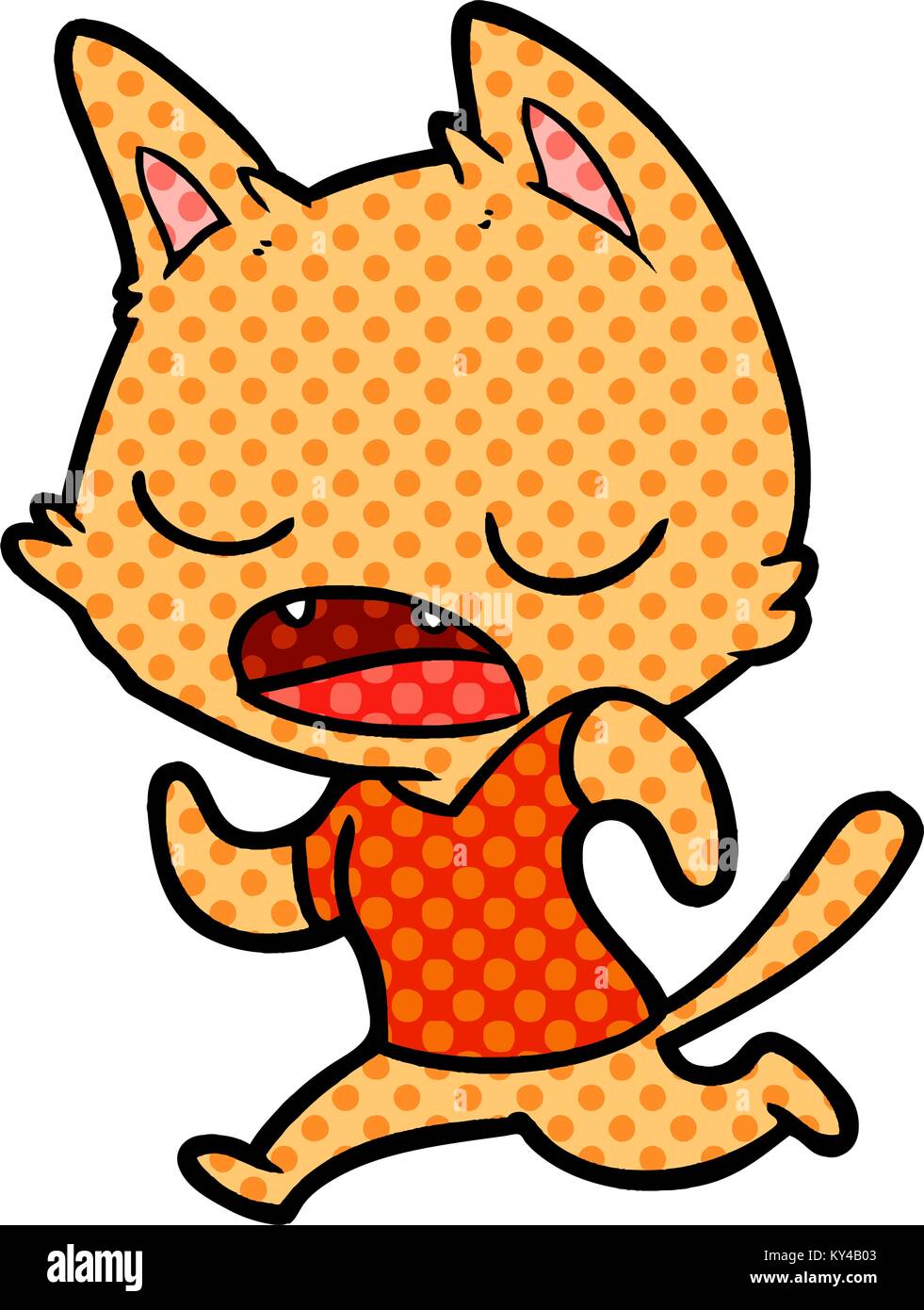 talking cat cartoon Stock Vector Image & Art - Alamy