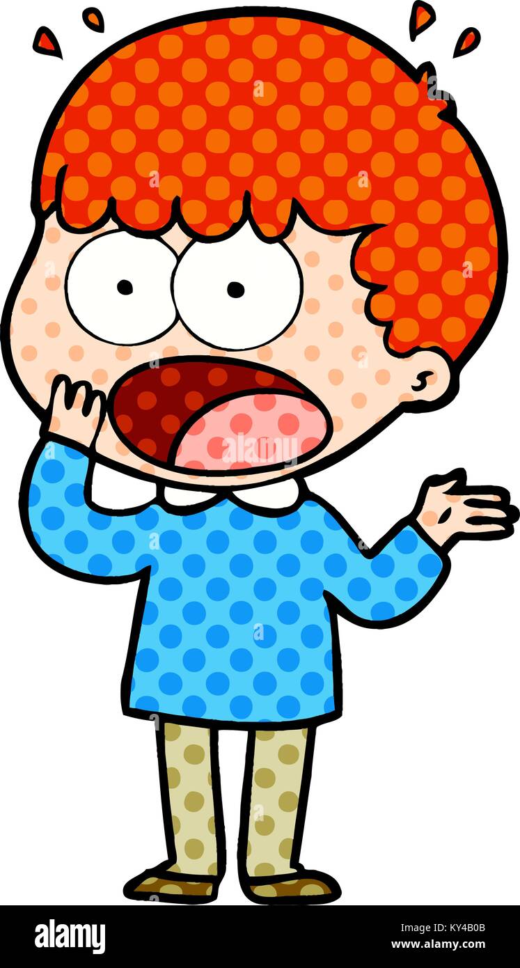 cartoon shocked man gasping Stock Vector Image & Art - Alamy