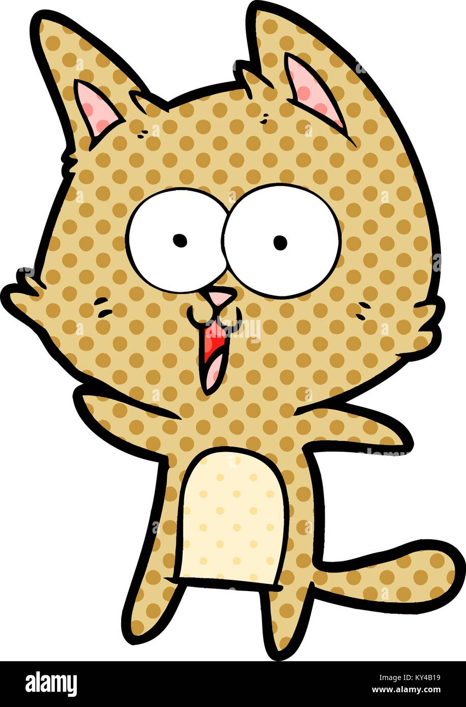 funny cartoon cat Stock Vector Image & Art - Alamy