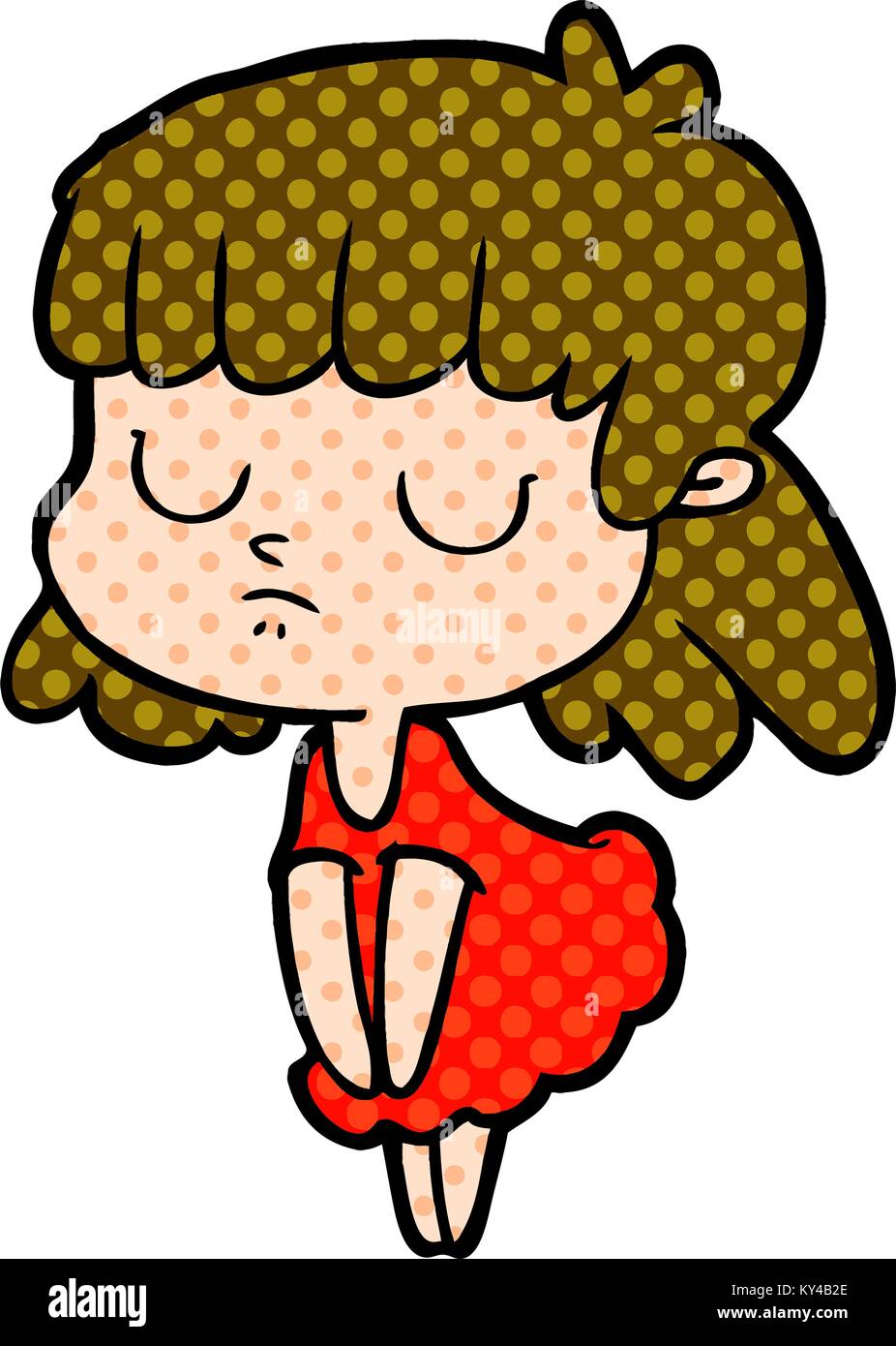 cartoon indifferent woman Stock Vector Image & Art - Alamy