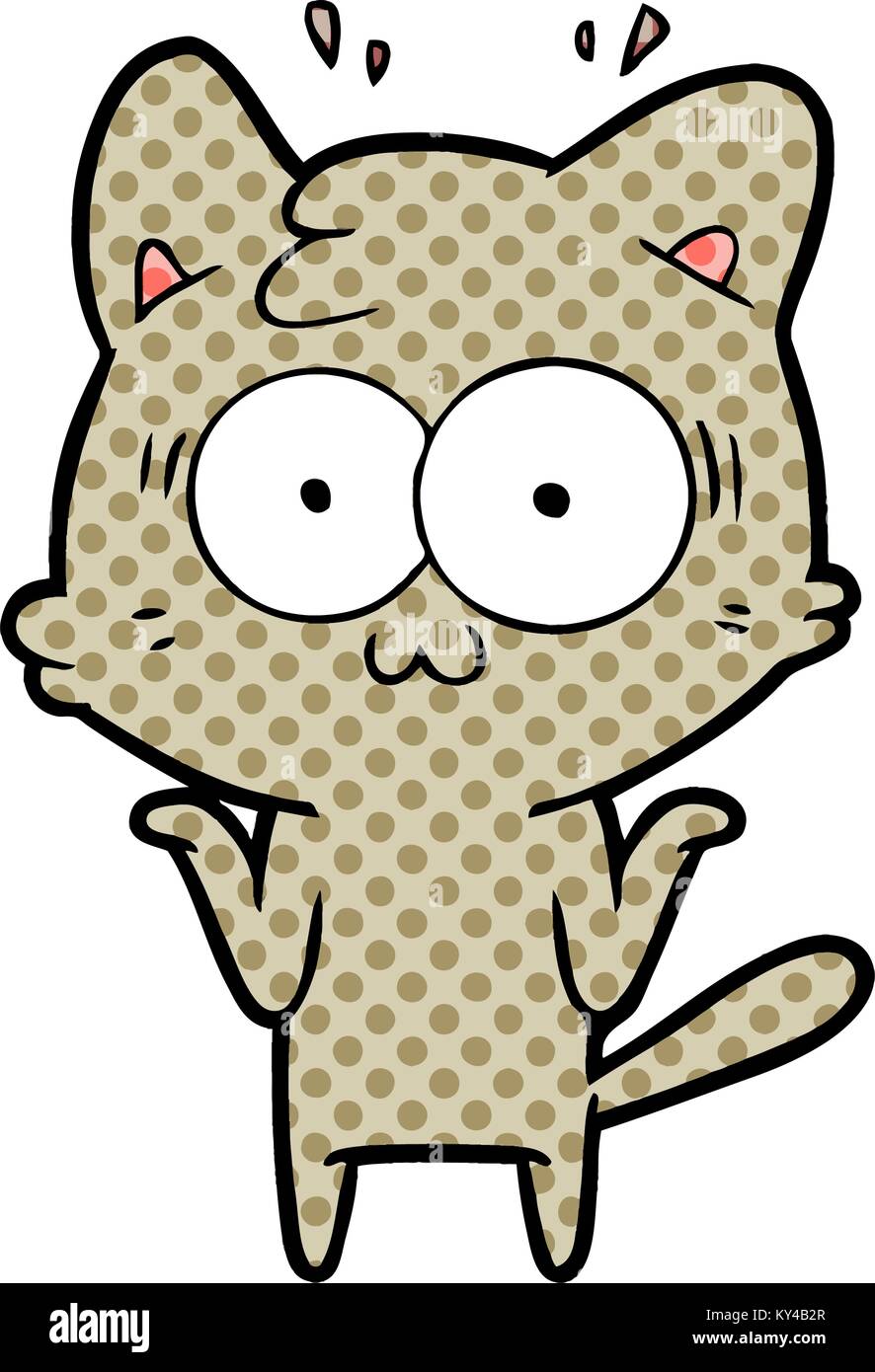 cartoon surprised cat Stock Vector Image & Art - Alamy