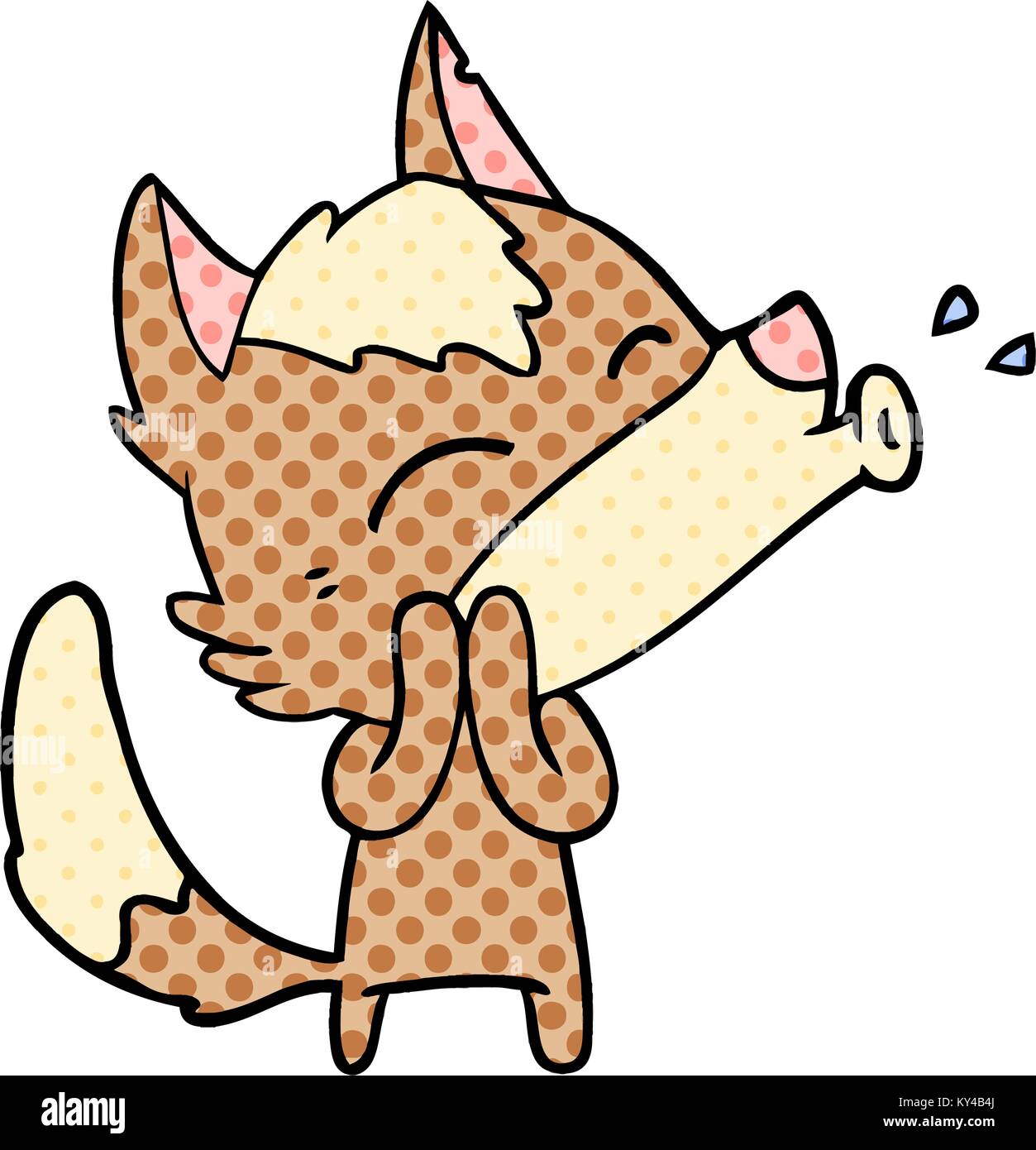 howling wolf cartoon Stock Vector Image & Art - Alamy