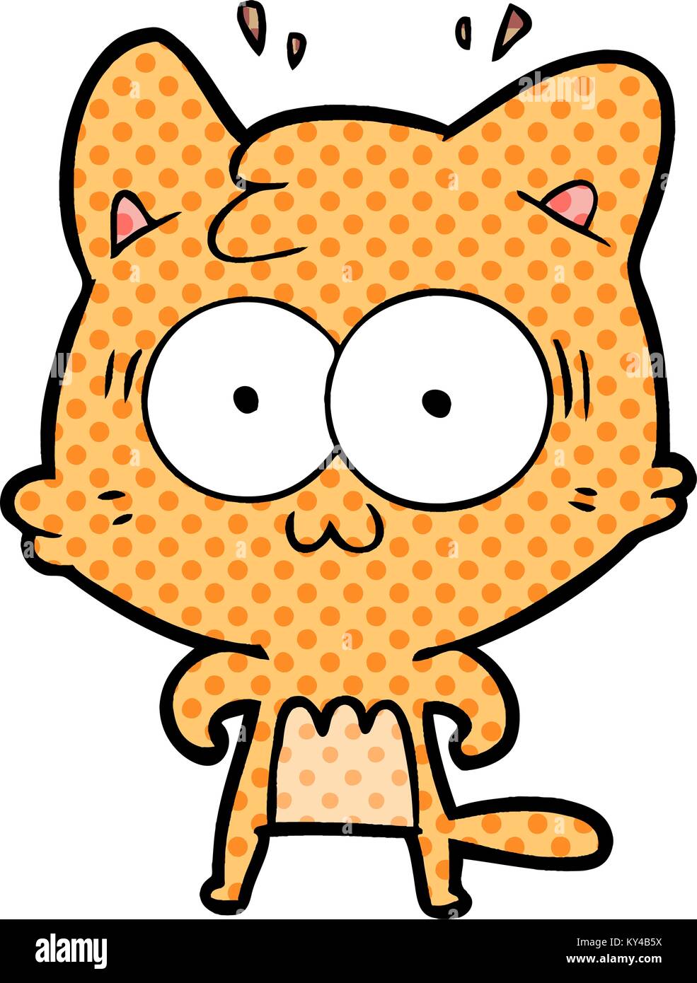 cartoon surprised cat Stock Vector Image & Art - Alamy