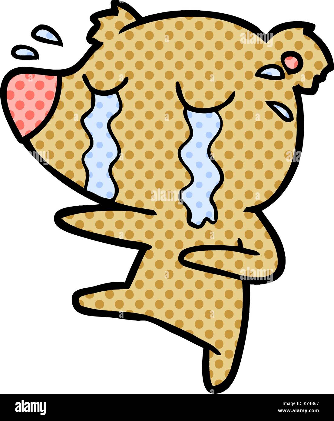 cartoon crying bear Stock Vector Image & Art - Alamy