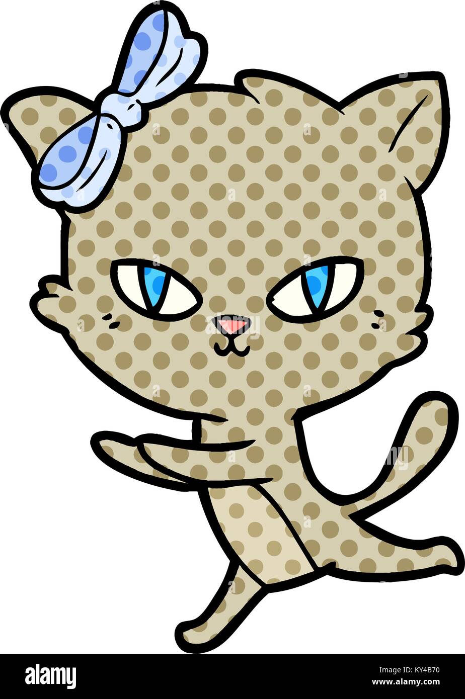 cute cartoon cat running Stock Vector Image & Art - Alamy