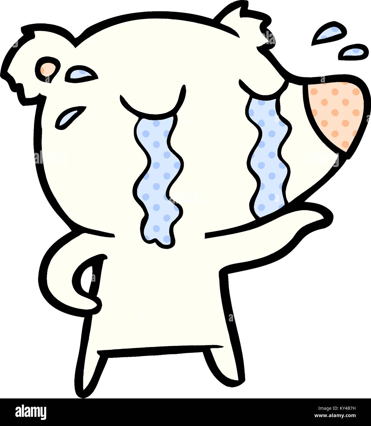 cartoon crying polar bear Stock Vector Image & Art - Alamy