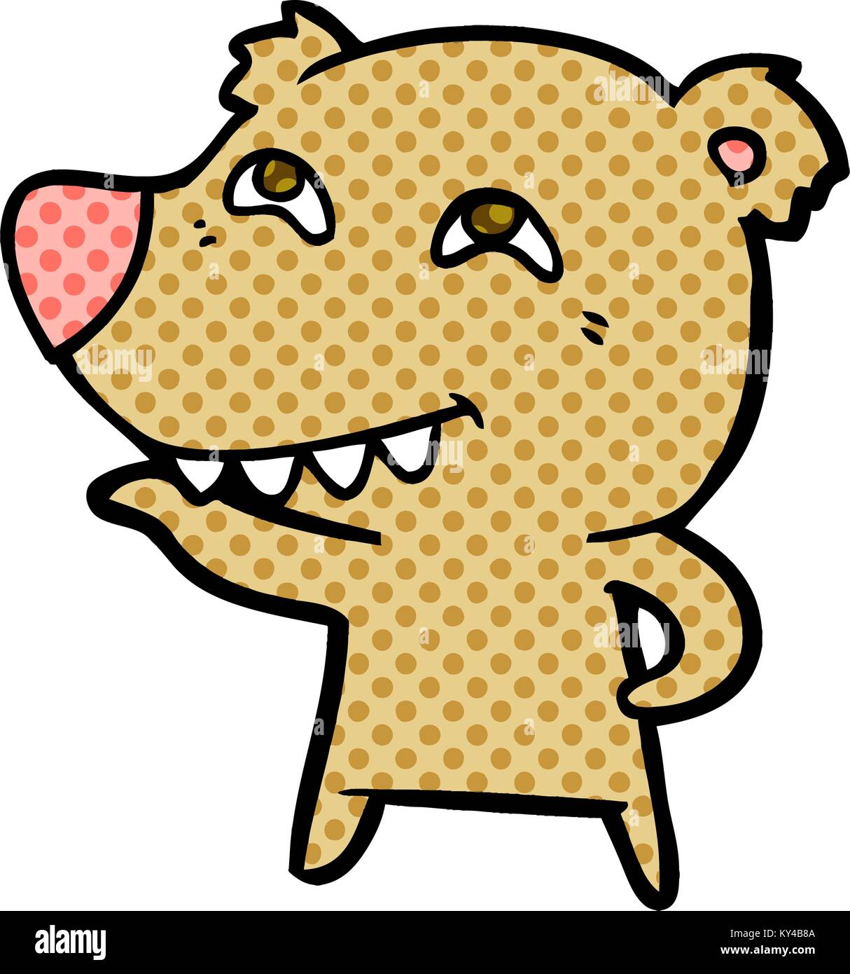 cartoon bear showing teeth Stock Vector Image & Art - Alamy