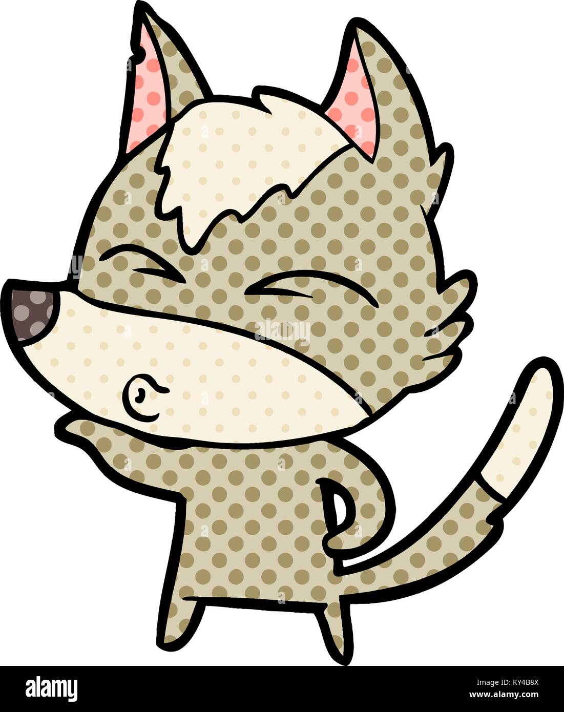 cartoon wolf pouting Stock Vector Image & Art - Alamy